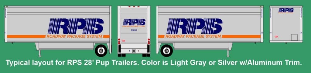 F-449 – Roadway Package System (RPS) 28′ Pup Trailers – Highball Graphics