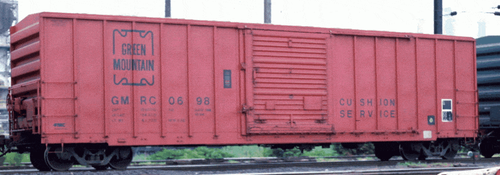 F-245 – Green Mountain Orange FMC 50′ Boxcars – Highball Graphics