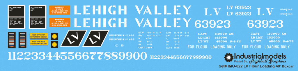 IMO-022 – Lehigh Valley 40′ Boxcar Flour Service Industrial Models ...