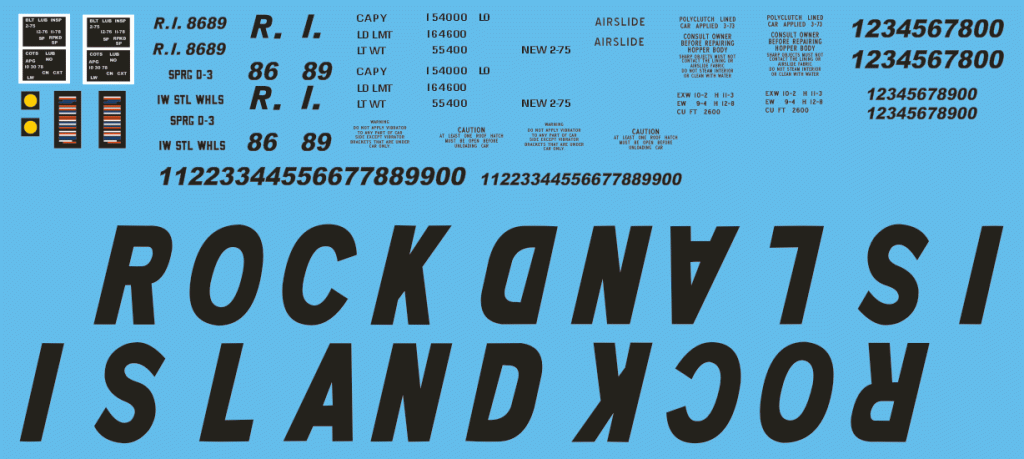 IMO-057 – Rock Island Single Bay Airslide Hopper – Speed Lettering ...