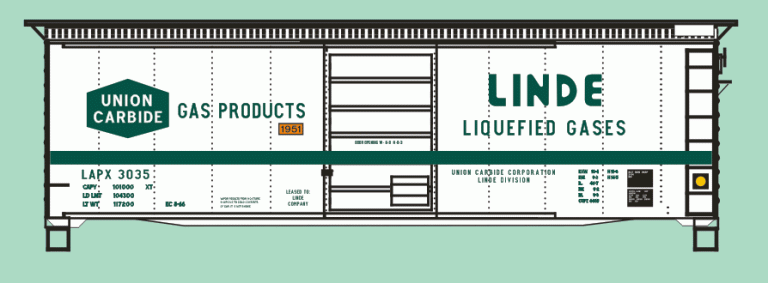 IMO-079 – Linde 40′ Boxcar/Tank Style 3 includes inner tank decal Industrial Models – Highball ...