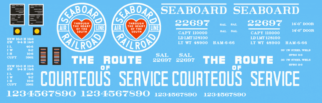 IMO-087 – Seaboard Air Line “Courteous Service” 40′ DD Boxcar ...