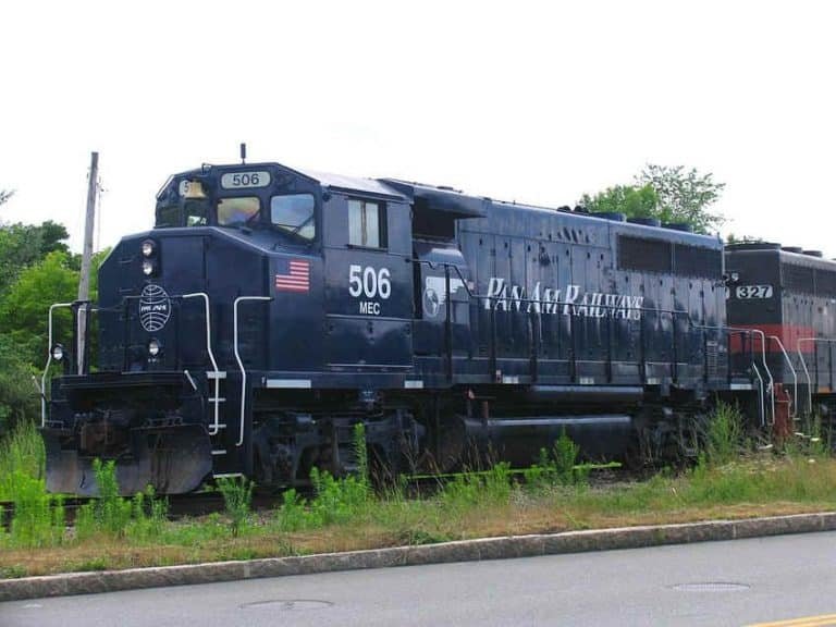 L-227 – Pan Am Railways Solid Blue Hood Units – Highball Graphics