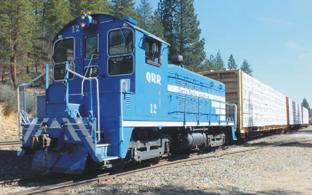 L-323 – Quincy Railroad – Sierra Pacific Industries EMD – Highball Graphics