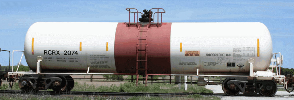 TC-2 – RCRX 20K Gallon Acid Tank – White w/Black (2 Sheets) – Highball Graphics