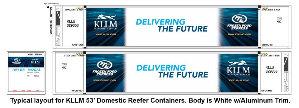F-408 – KLLM 53′ Reefer Containers – Highball Graphics