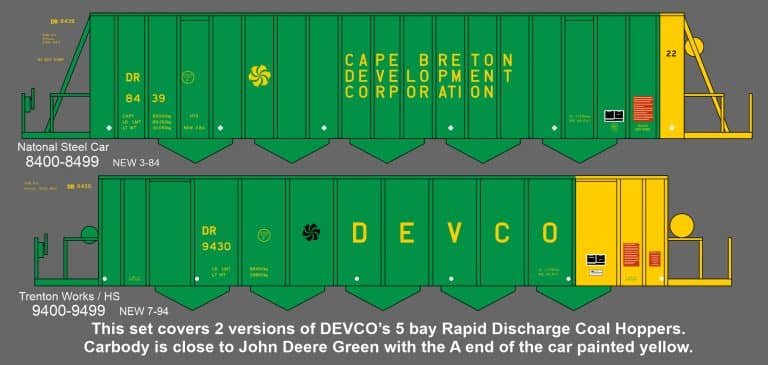 F-471 – DEVCO / Cape Breton 5 bay Rapid Discharge Hoppers – Highball ...