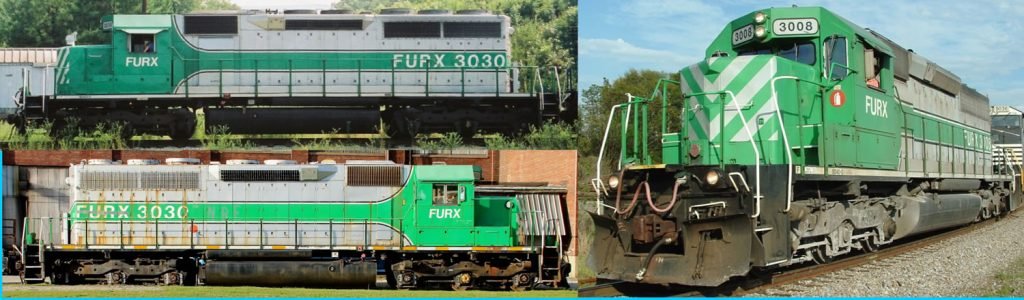 L-131 – First Union Rail Leasing (FURX) Green & Silver SD40-2’s #3000 ...