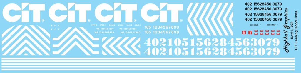 L-275 – CIT Leasing Hood Units – Highball Graphics