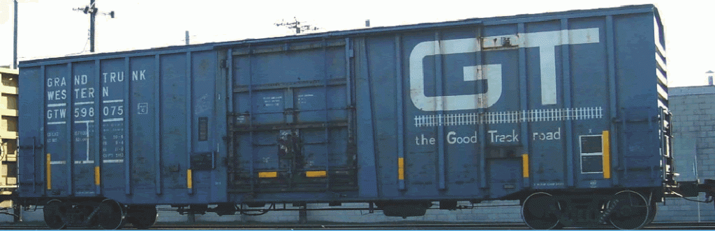 IMO-047 – Grand Trunk Western 50′ ACF Boxcar – Blue Industrial Models ...