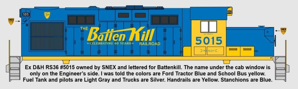 L-369 – Battenkill (SNEX) RS36 #5015 – Highball Graphics